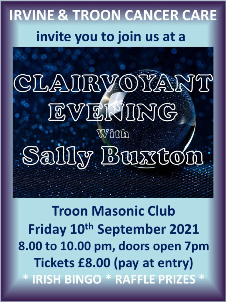 SALLY BUXTON FUNDRAISER | Irvine and Troon Cancer Care
